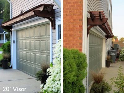 The Visor Pergola Kit | Order Garage and Eyebrow Pergolas - Pergola Depot