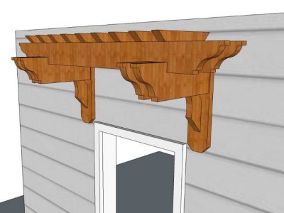 The Visor Pergola Kit | Order Garage and Eyebrow Pergolas - Pergola Depot