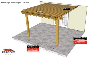 14x14 Pergola Kit Big Kahuna - Pergola Depot