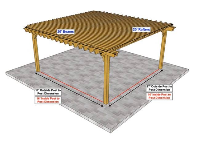 20' x 20' Pergolas - Pergola Depot